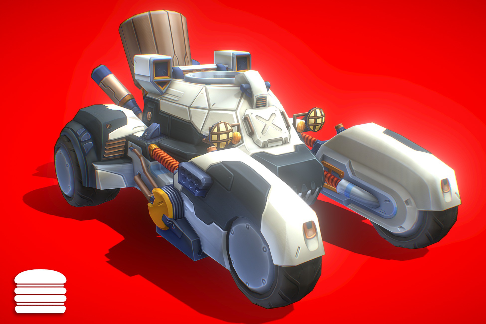 Cartoon Nuclear Car | 3D Land | Unity Asset Store