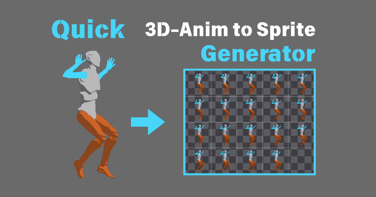 Quick 3D-Anim to Sprite Generator | Animation Tools | Unity Asset Store