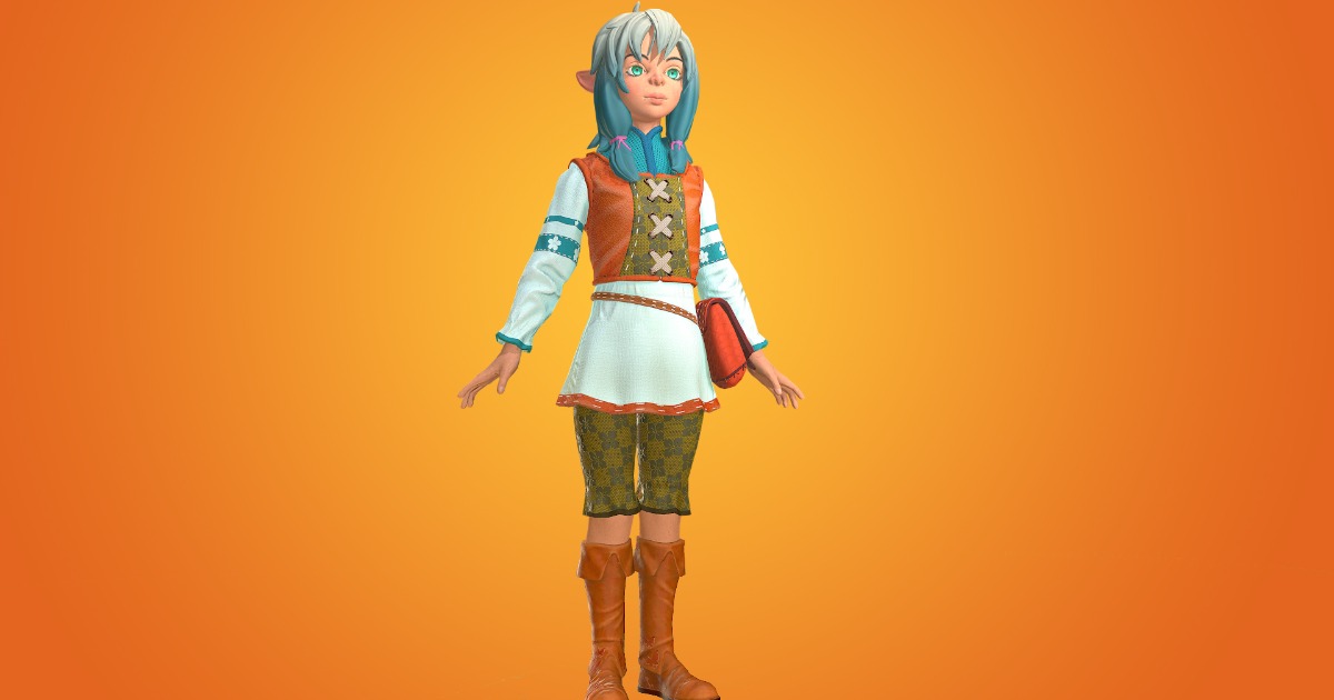 Elf girl_01 | Characters | Unity Asset Store