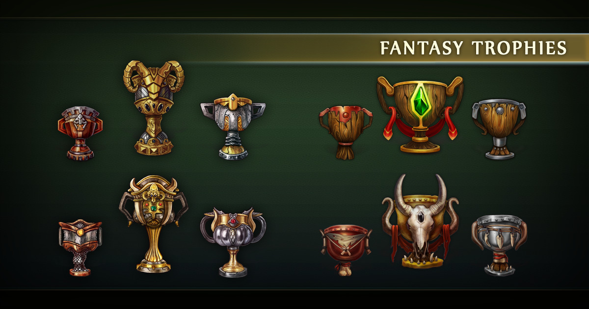 Fantasy Trophies Icons | 2D アイコン | Unity Asset Store