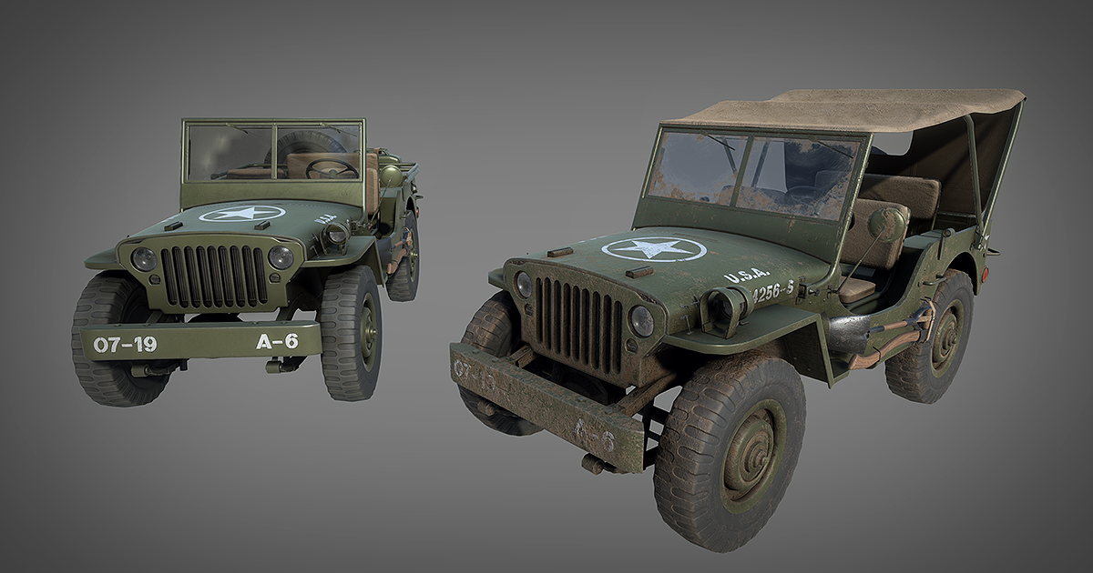 US Military Jeep | 3D Land | Unity Asset Store
