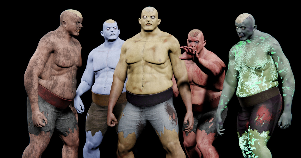 Necro Zombie Character | 3D Creatures | Unity Asset Store