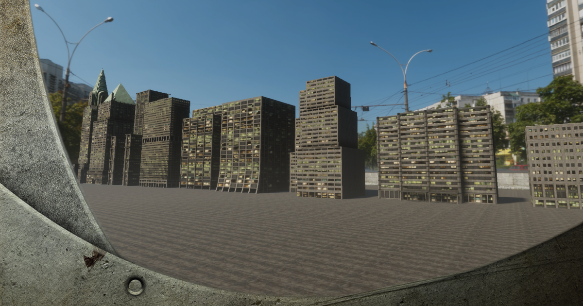 Background Skyscrapers - Day and Night | 3D Environments | Unity Asset ...