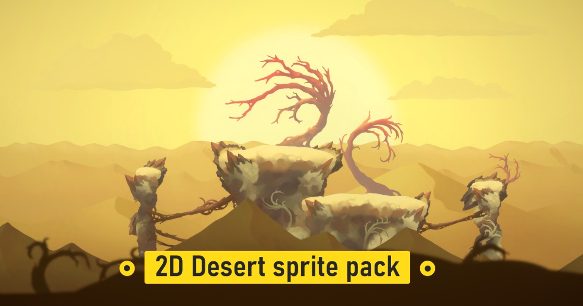 2D Desert Sprite pack | 2D 环境 | Unity Asset Store