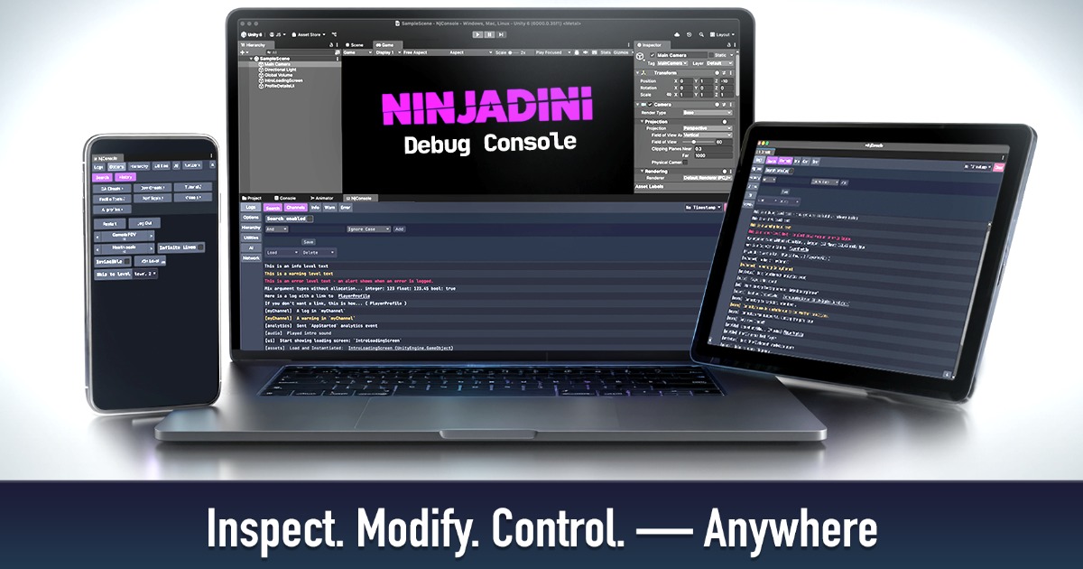 Ninjadini Debug Console, Logger & Inspector — In-Game & Editor Tools for Unity | GUI Tools ...