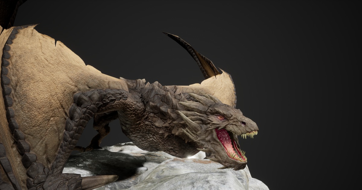 Dragon Wyvern Mountain | 3D Creatures | Unity Asset Store