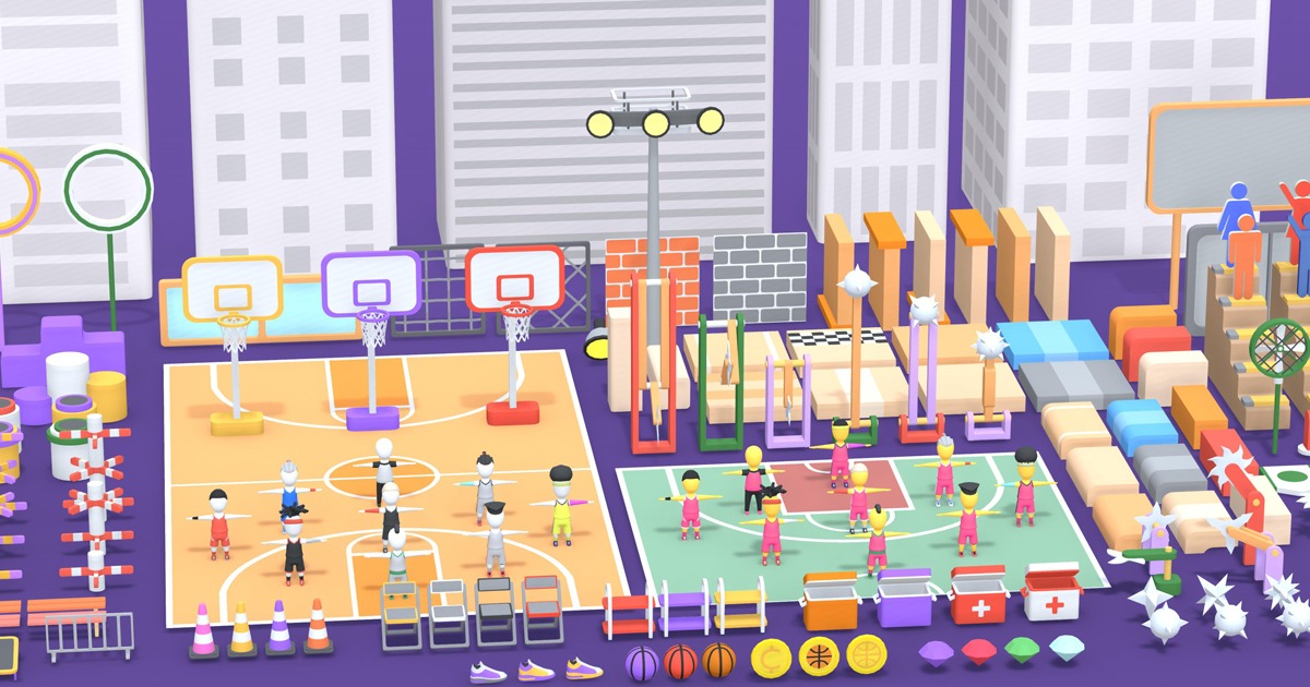 Hyper Casual Mega Basketball | 3D Characters | Unity Asset Store