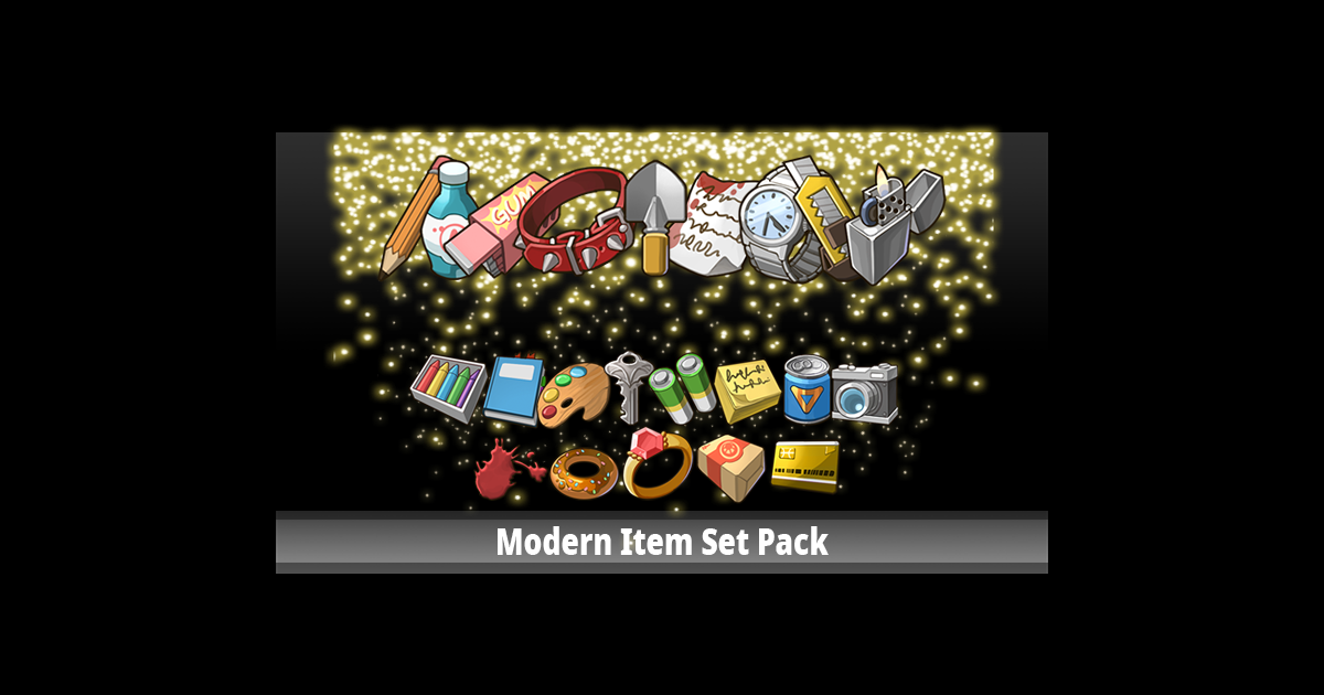 Modern Item Set Pack | 2D 아이콘 | Unity Asset Store