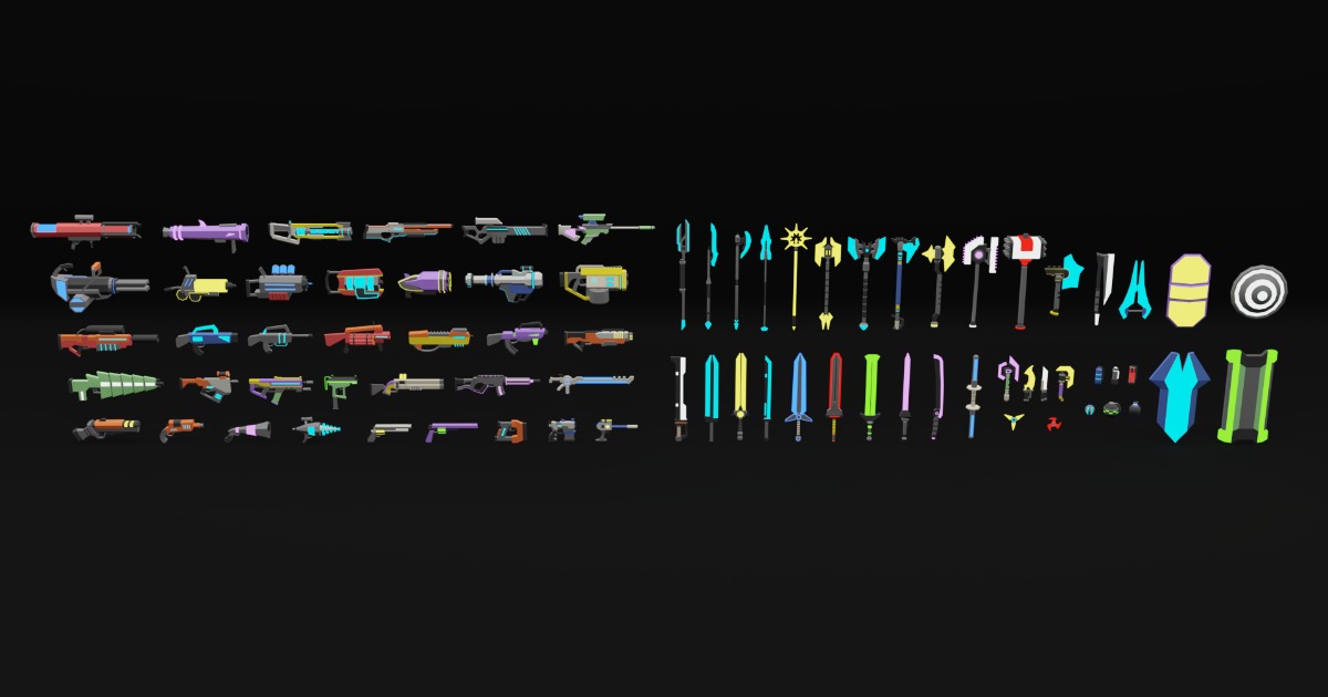 3D Game Kit-Fantastic Weapon Pack | 3D 武器 | Unity Asset Store