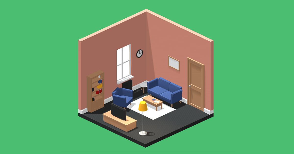 Low Poly Modular Living Room | 3D Urban | Unity Asset Store