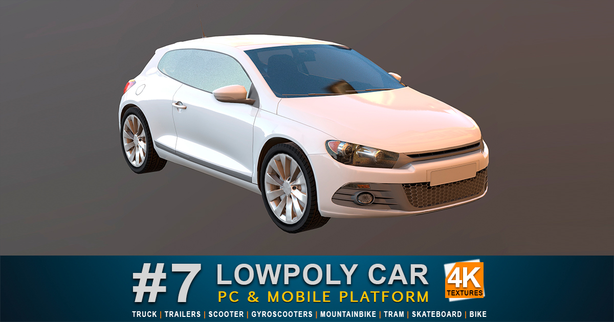 Low Poly Car #7 | 3D Land | Unity Asset Store