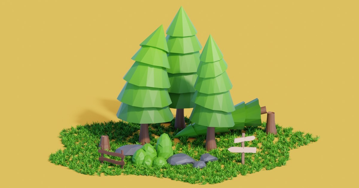 Pine Trees Package | 3D Vegetation | Unity Asset Store