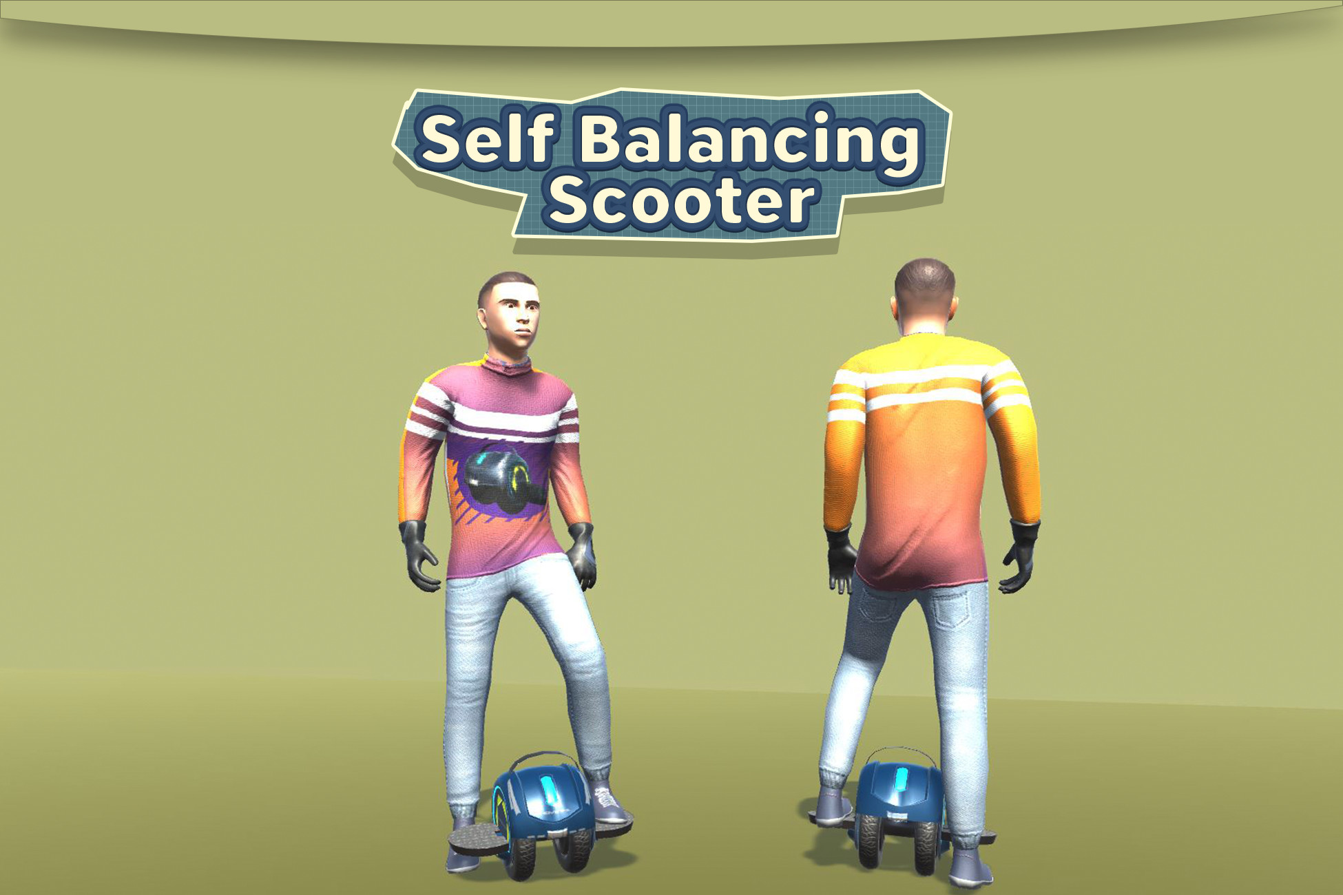 Self Balancing Scooter | 3D Animations | Unity Asset Store