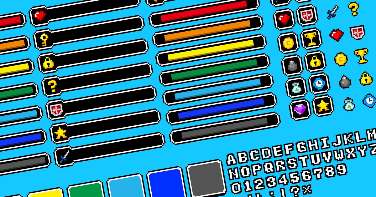Retro GUI Skin Collection | 2D GUI | Unity Asset Store