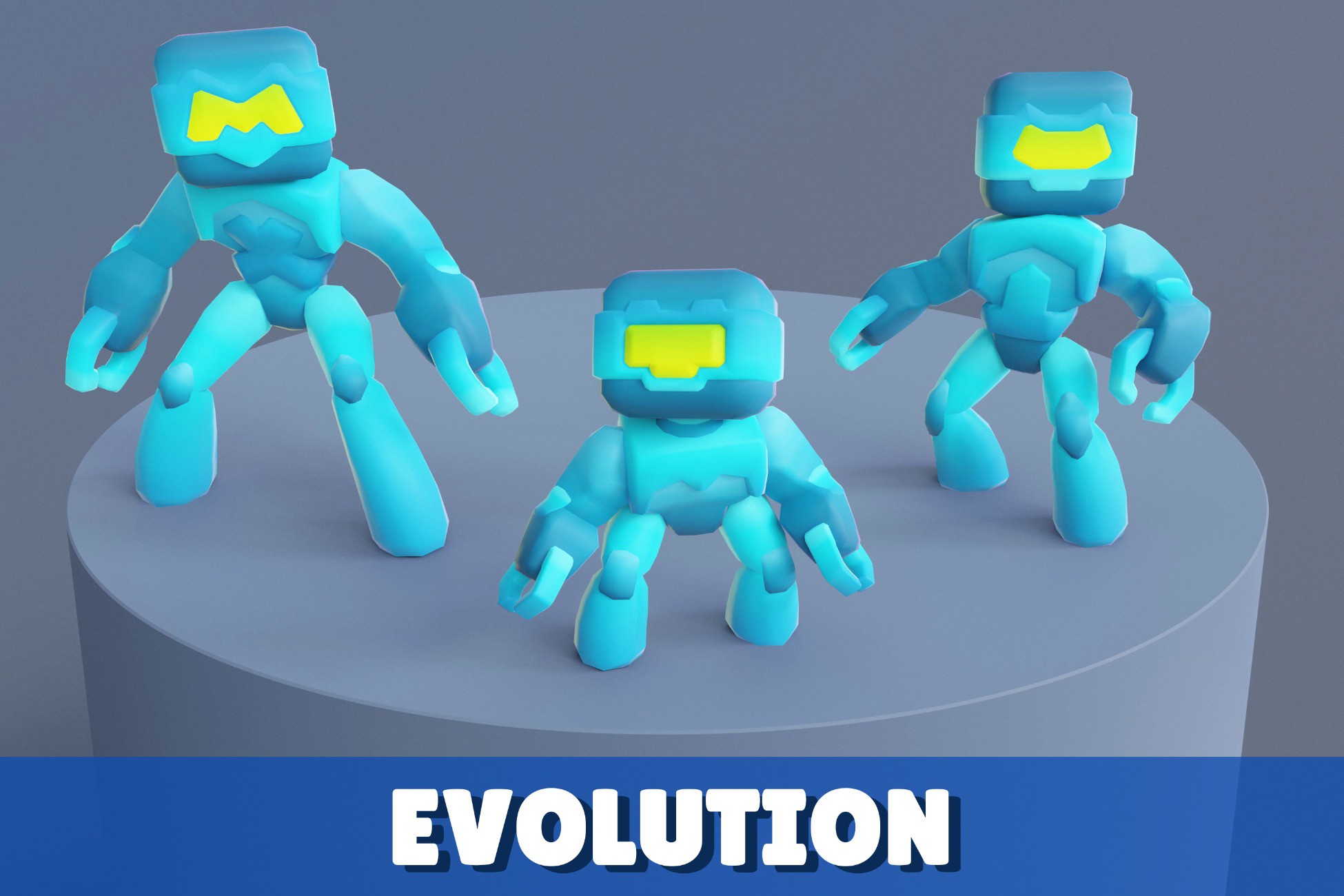Robot Characters Mah 3d Robots Unity Asset Store