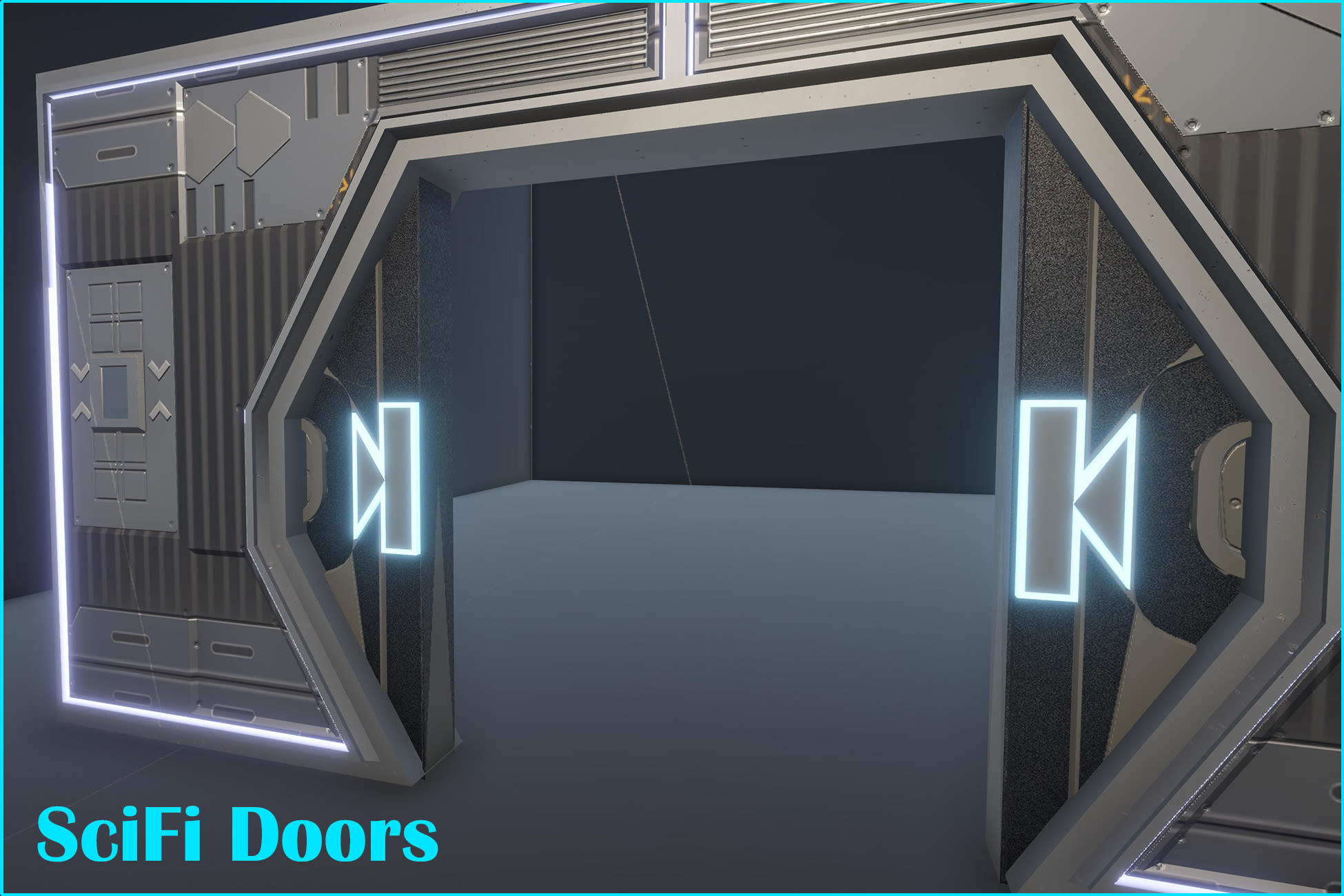 Sci-fi Space Gates 3d Model | 3D Sci-Fi | Unity Asset Store