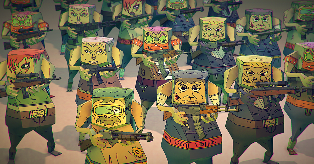 POLY STYLE - Cartoon Survivors Customizable Pack | 3D Humanoids | Unity ...