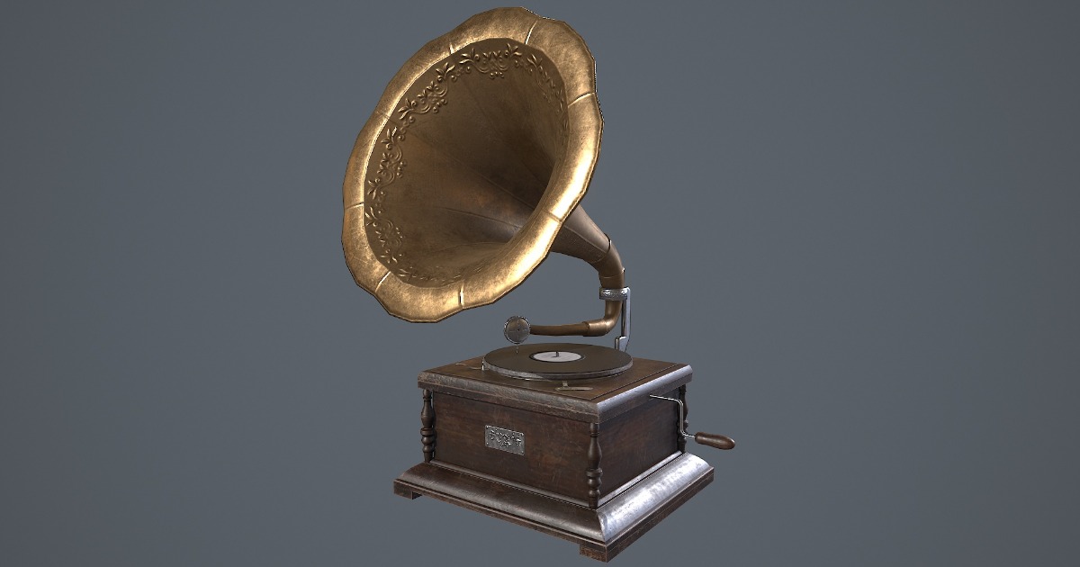 Antique Gramophone | 3D Props | Unity Asset Store