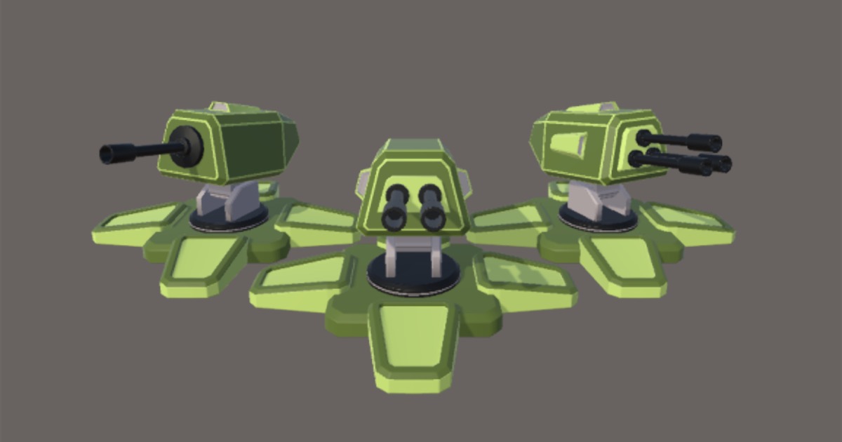 Cannon Turrets for Tower Defense | 3D 소품 | Unity Asset Store