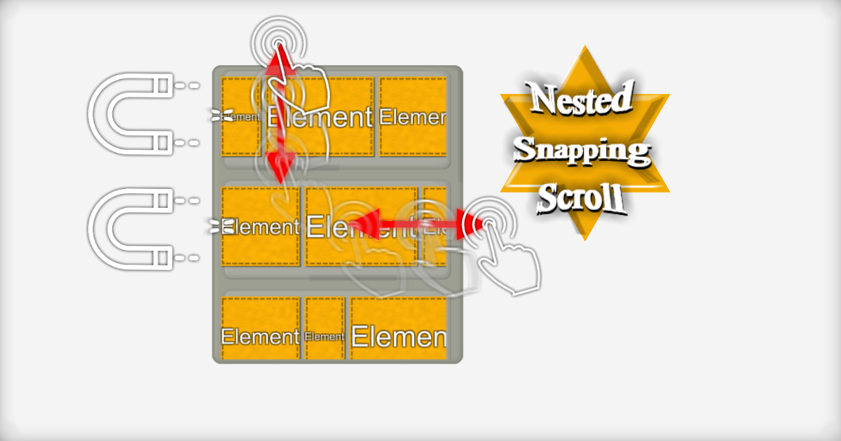 Nested Ui Scroll View With Snapping Scrollrect Extension Gui Tools 7331