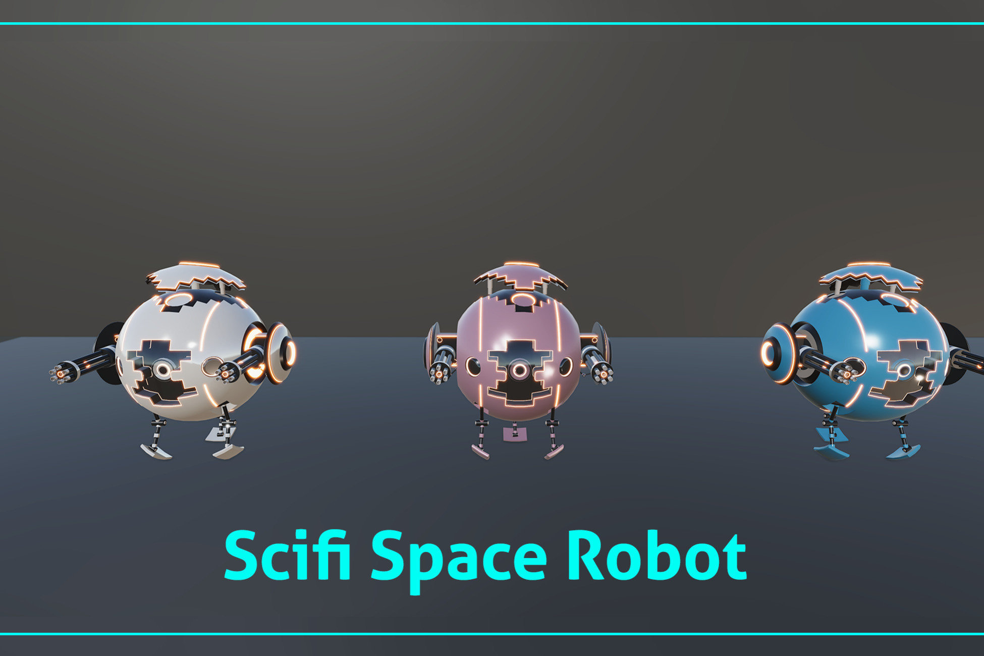 Scifi Space Robots pack | 3D ロボット | Unity Asset Store