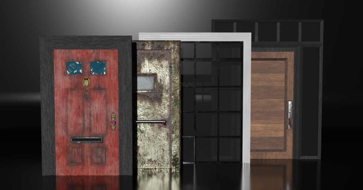 3D Game Collection - Door Pack 1 | 3D Props | Unity Asset Store
