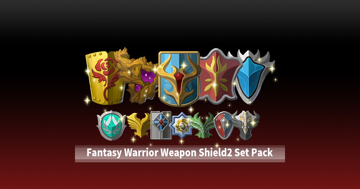 Fantasy Warrior Weapon Shield2 Set Pack | 2D Icons | Unity Asset Store