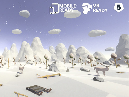 Low Poly Winter Landscape | 3D Landscapes | Unity Asset Store