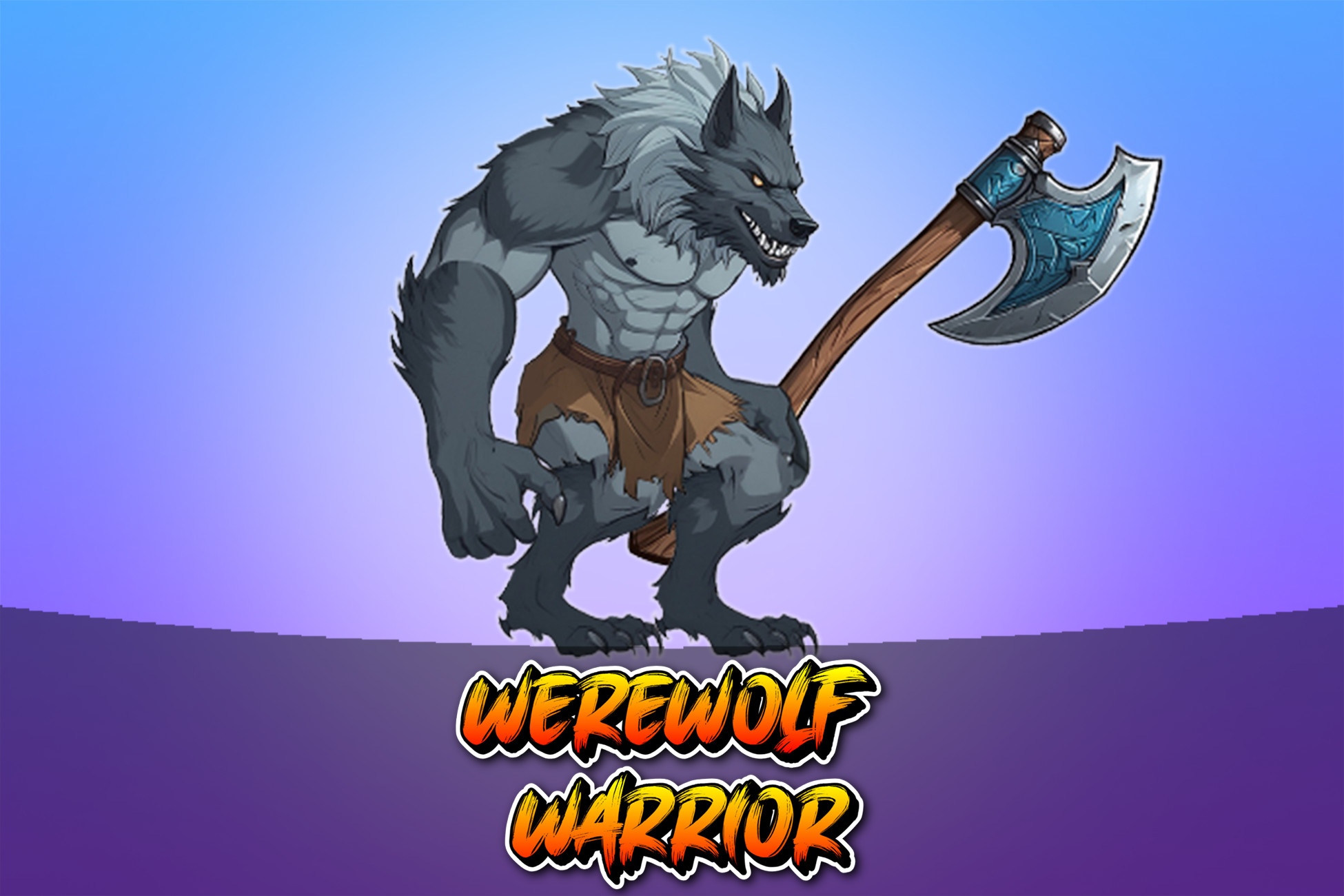 Werewolf Warrior 2D Animated Character (Spriter) | 2D Characters | Unity Asset Store