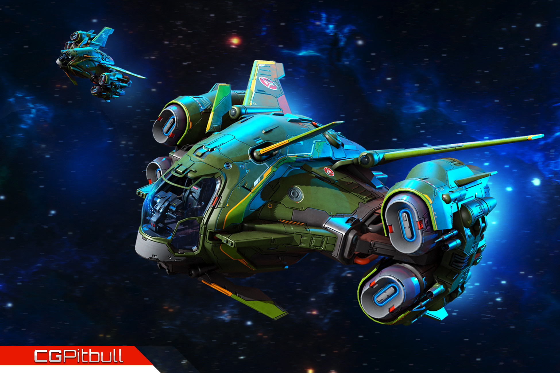 SF Corsair Starship | 3D Space | Unity Asset Store