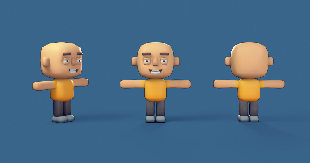 Square Head Character | Free Demo | 3D Humanoids | Unity Asset Store