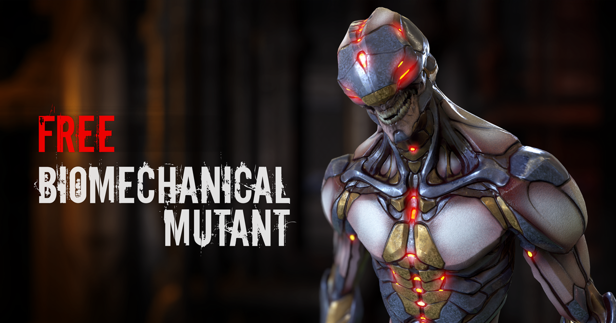 Free - Biomechanical Mutant | 캐릭터 | Unity Asset Store