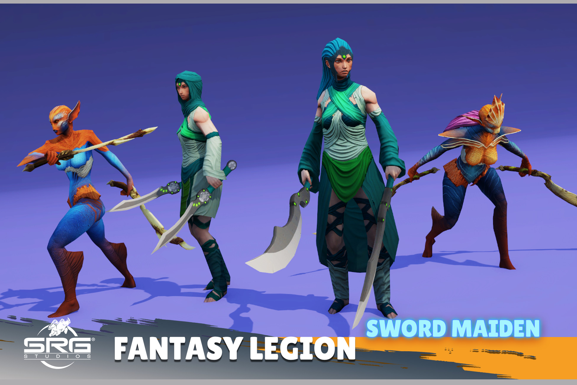 Fantasy Legion - Sword Maiden | 3D Characters | Unity Asset Store