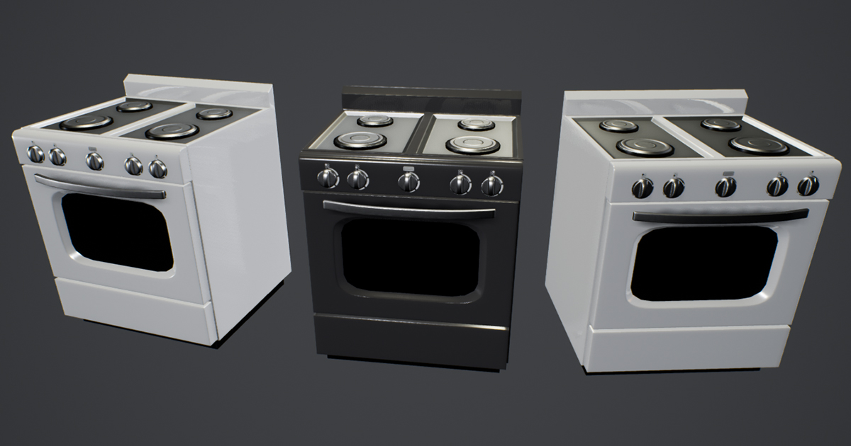 Furniture And Appliances - Stove | 3D Furniture | Unity Asset Store