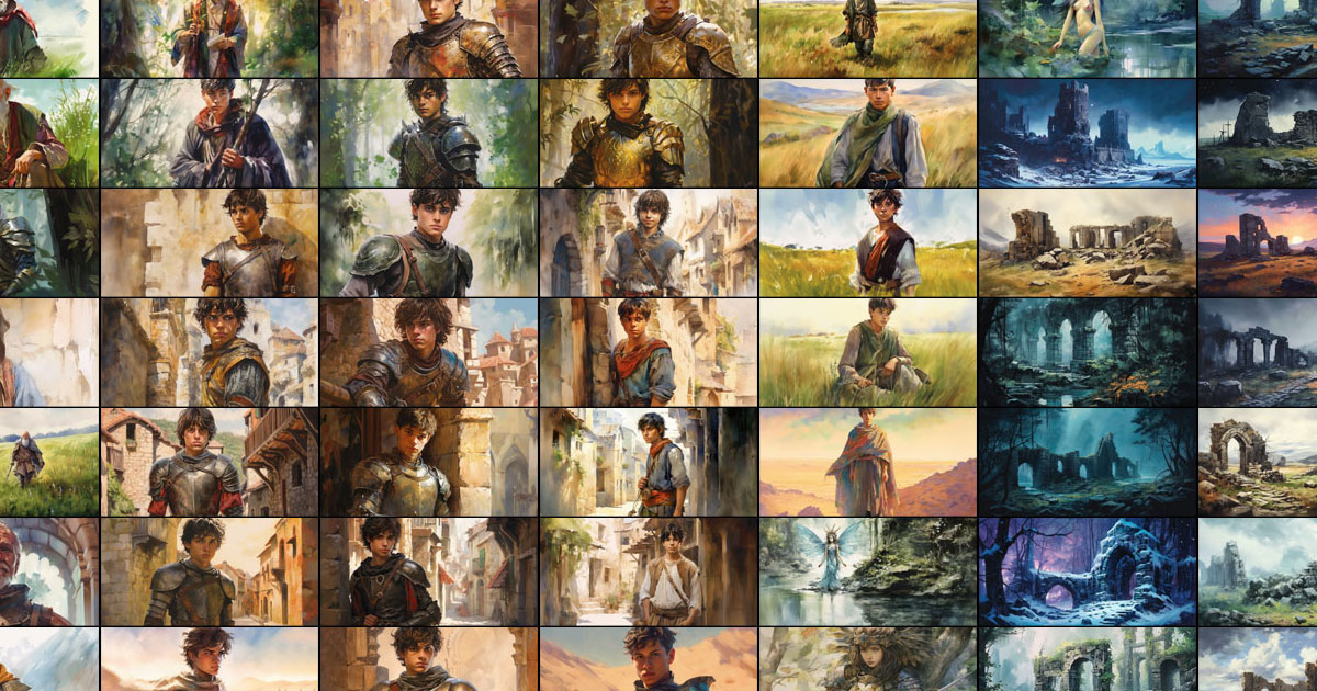 Watercolor Fantasy Action Stills Bundle - RPG FPS | 2D Icons | Unity ...