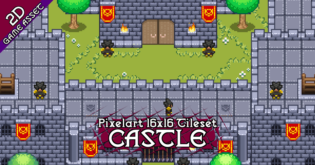 Castle Tileset 16x16 Pixelart | 2D Environments | Unity Asset Store