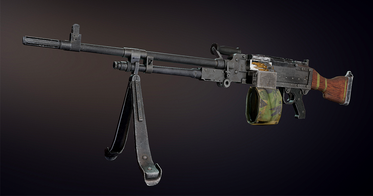 Swedish machine gun KSP 58 | 3D Weapons | Unity Asset Store