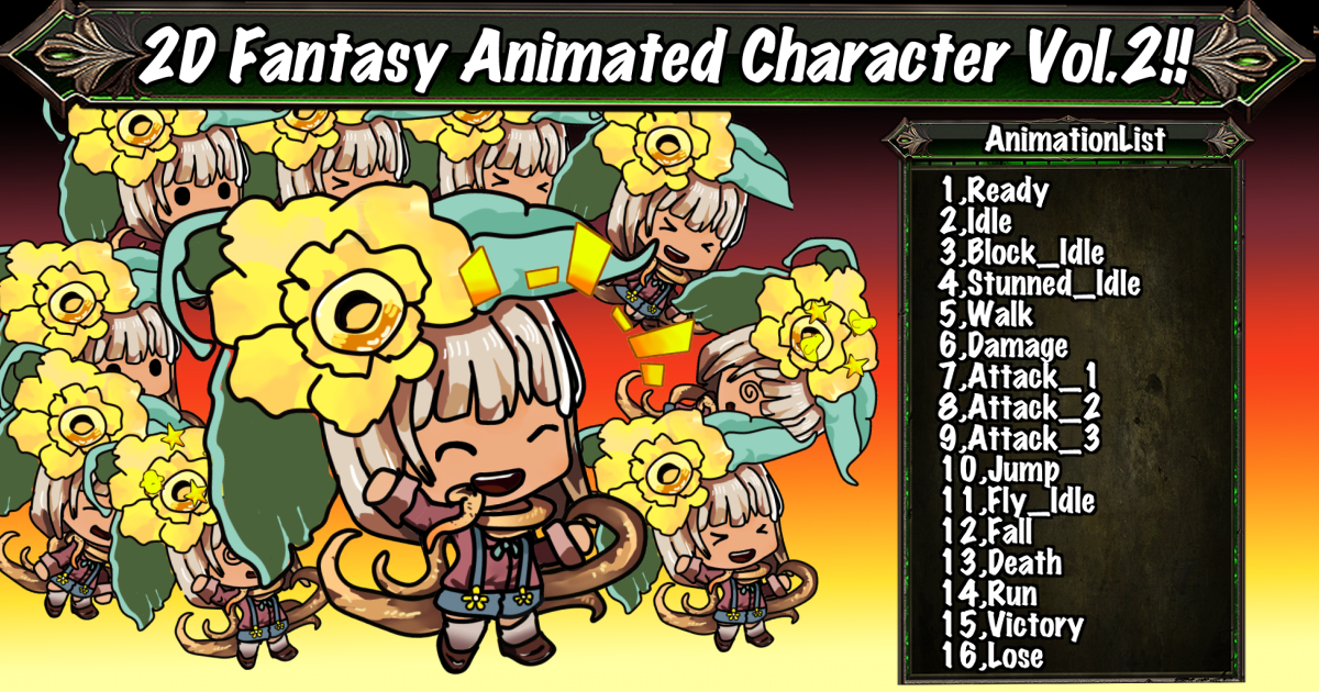 2D Fantasy Animated Character Vol.2 | 2D Characters | Unity Asset Store