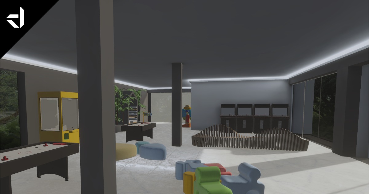 POLY 3D Arcade Lounge by Ducogen Art | 3D Environments | Unity Asset Store