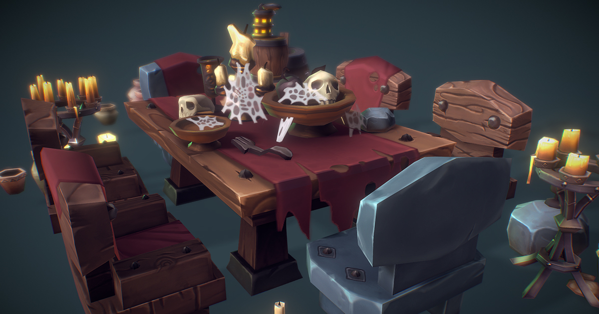 Dungeon Props Pack (100+ Objects) | 3D Interior | Unity Asset Store