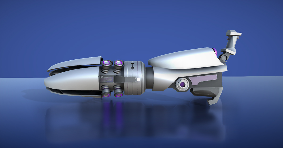 Shock Rifle Sci-Fi Weapon | 3D Guns | Unity Asset Store