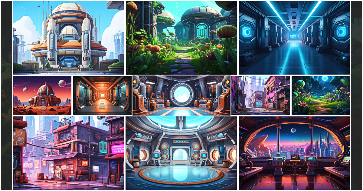 BACKGROUND - Stylized Sci-Fi 2 | 2D Environments | Unity Asset Store