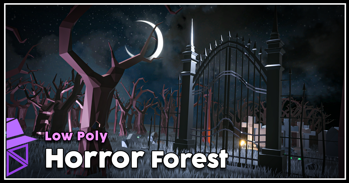 Low Poly Horror Forest | 3D Fantasy | Unity Asset Store