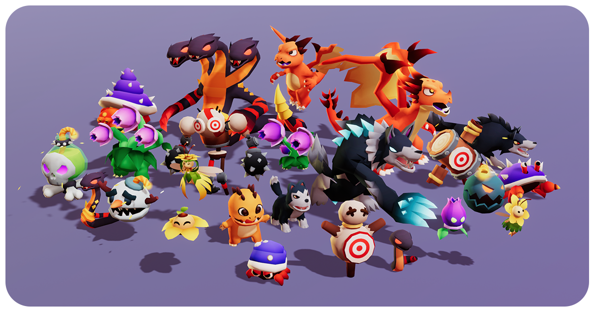 Monsters Ultimate Pack 02 Cute Series | 3D Creatures | Unity Asset Store