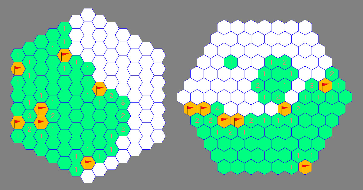 Hexagonal Minesweeper Game 模板 Unity Asset Store 