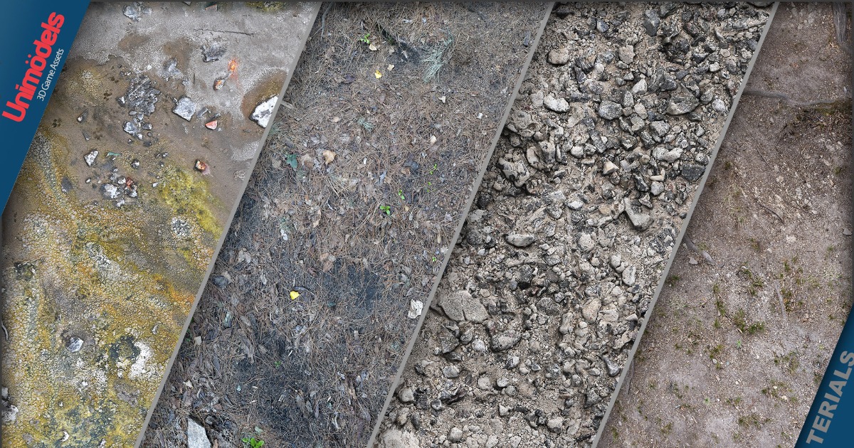 Nature floor materials Vol. 8 - 100% photoscanned real life textures ...