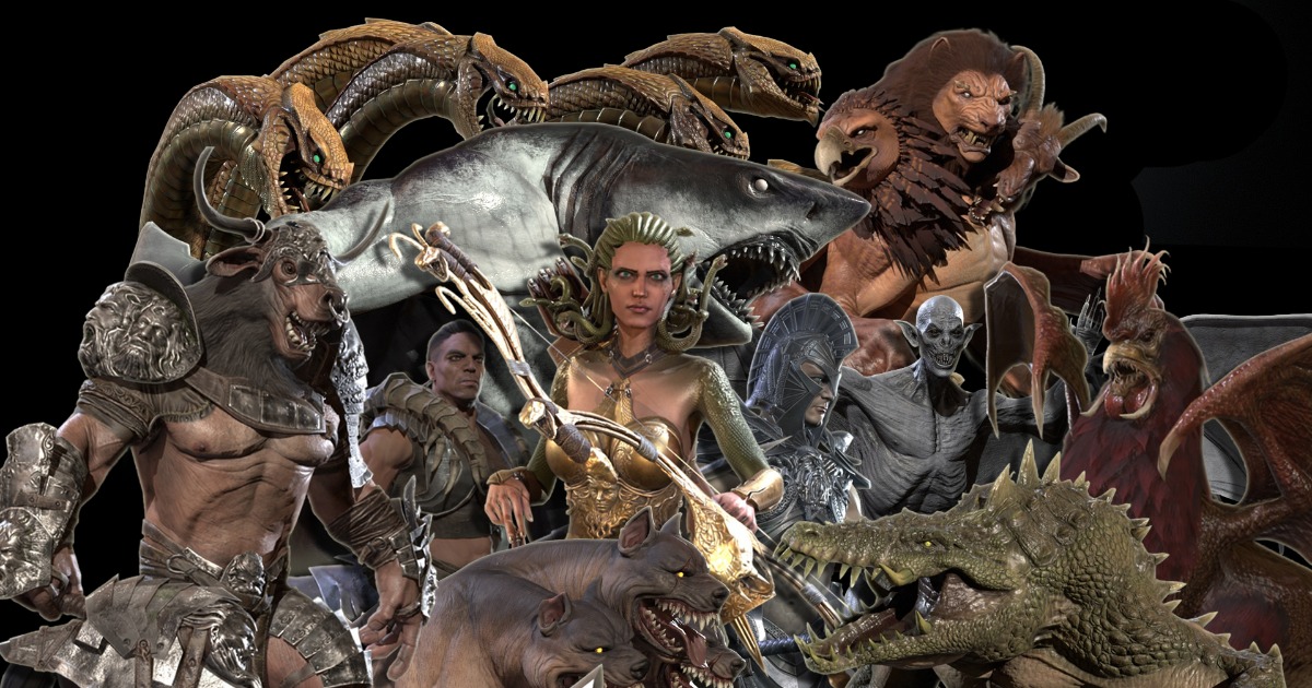 A huge collection of mythical creatures | 3D Creatures | Unity Asset Store