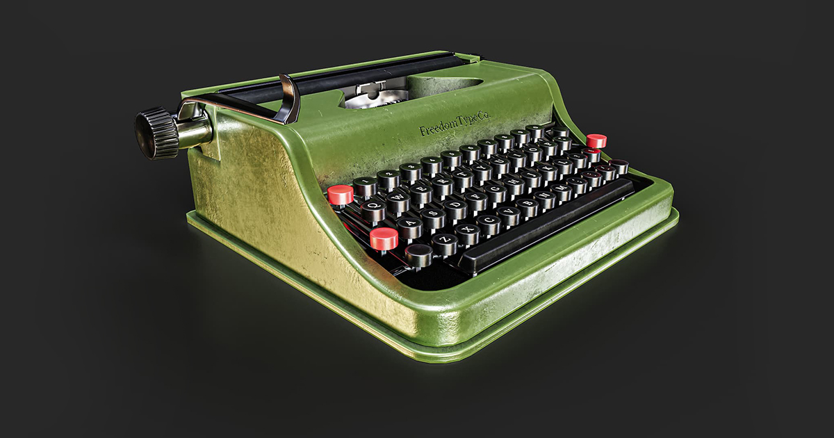 Typewriter 3D Model | 3D Props | Unity Asset Store