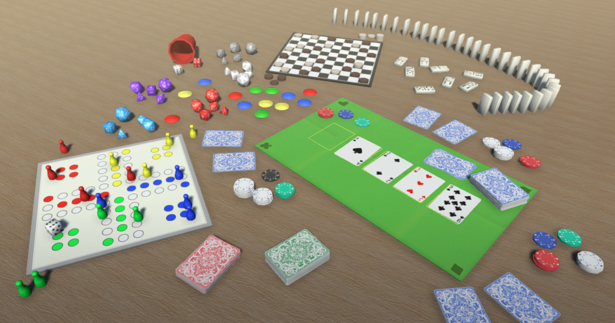 Board Game Items | 3D Props | Unity Asset Store
