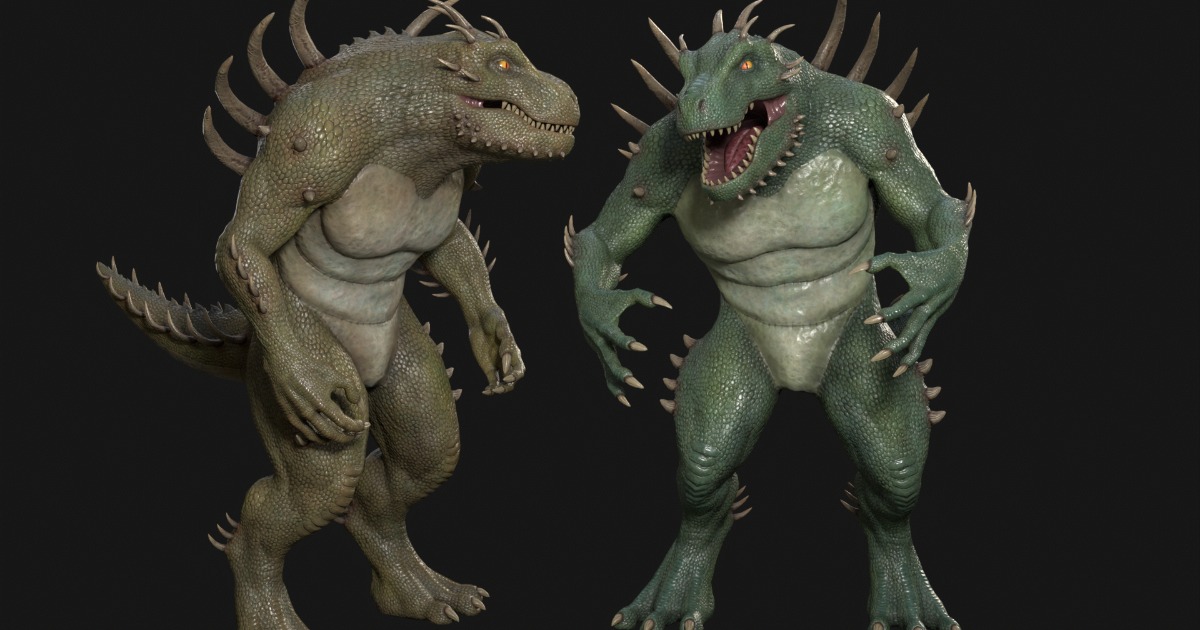 Huge lizard monster 2 | 3D Creatures | Unity Asset Store